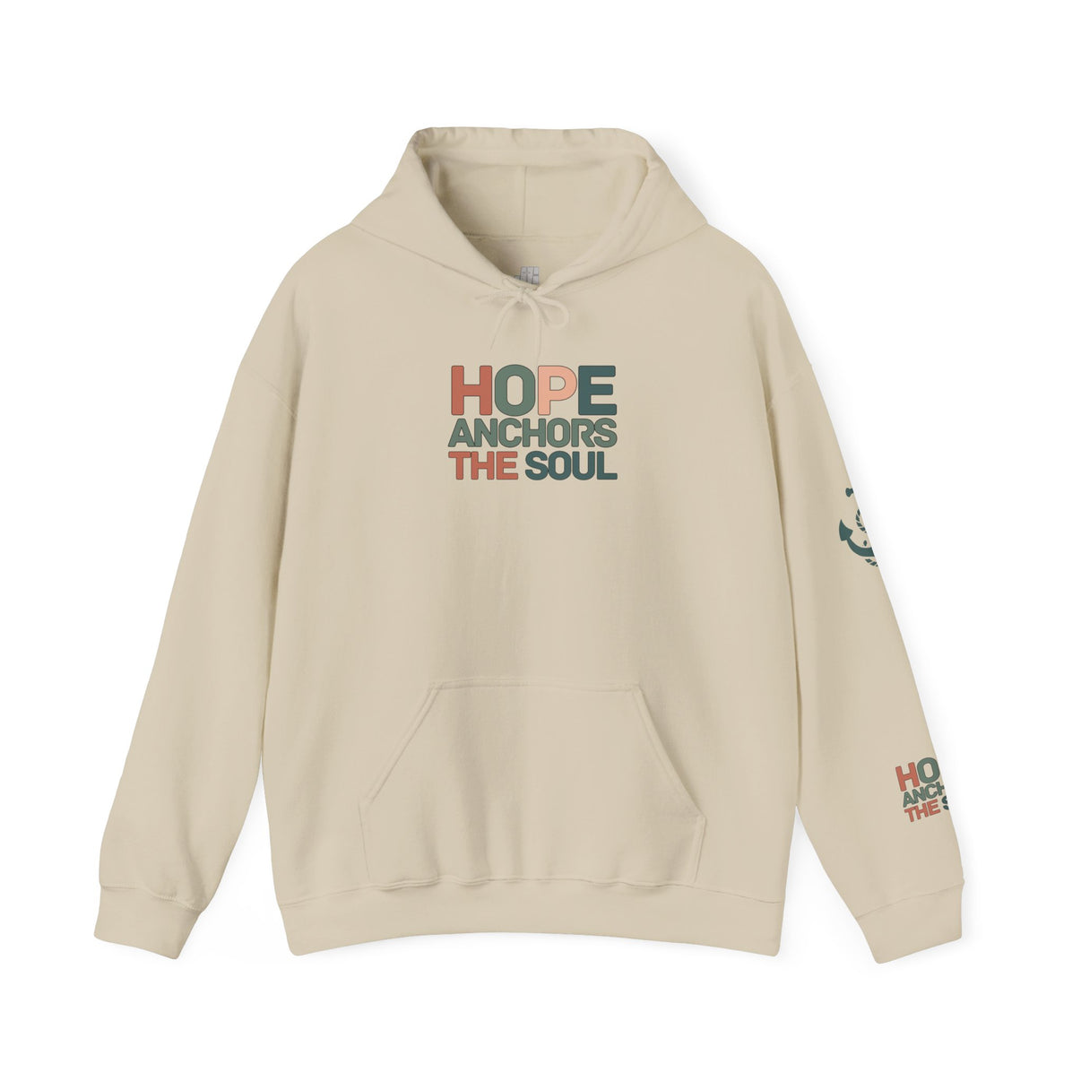 Hope Anchors the Soul Hoodie - Hebrews 6:19 Bible Verse Christian Hood ...