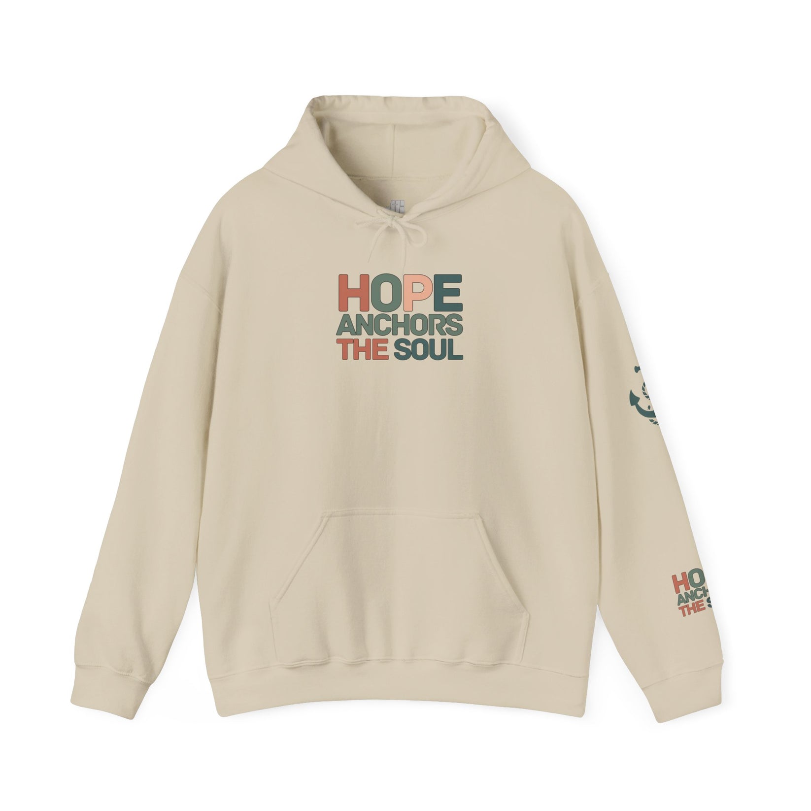 Hope Anchors the Soul Hoodie - Hebrews 6:19 Bible Verse Christian Hood ...
