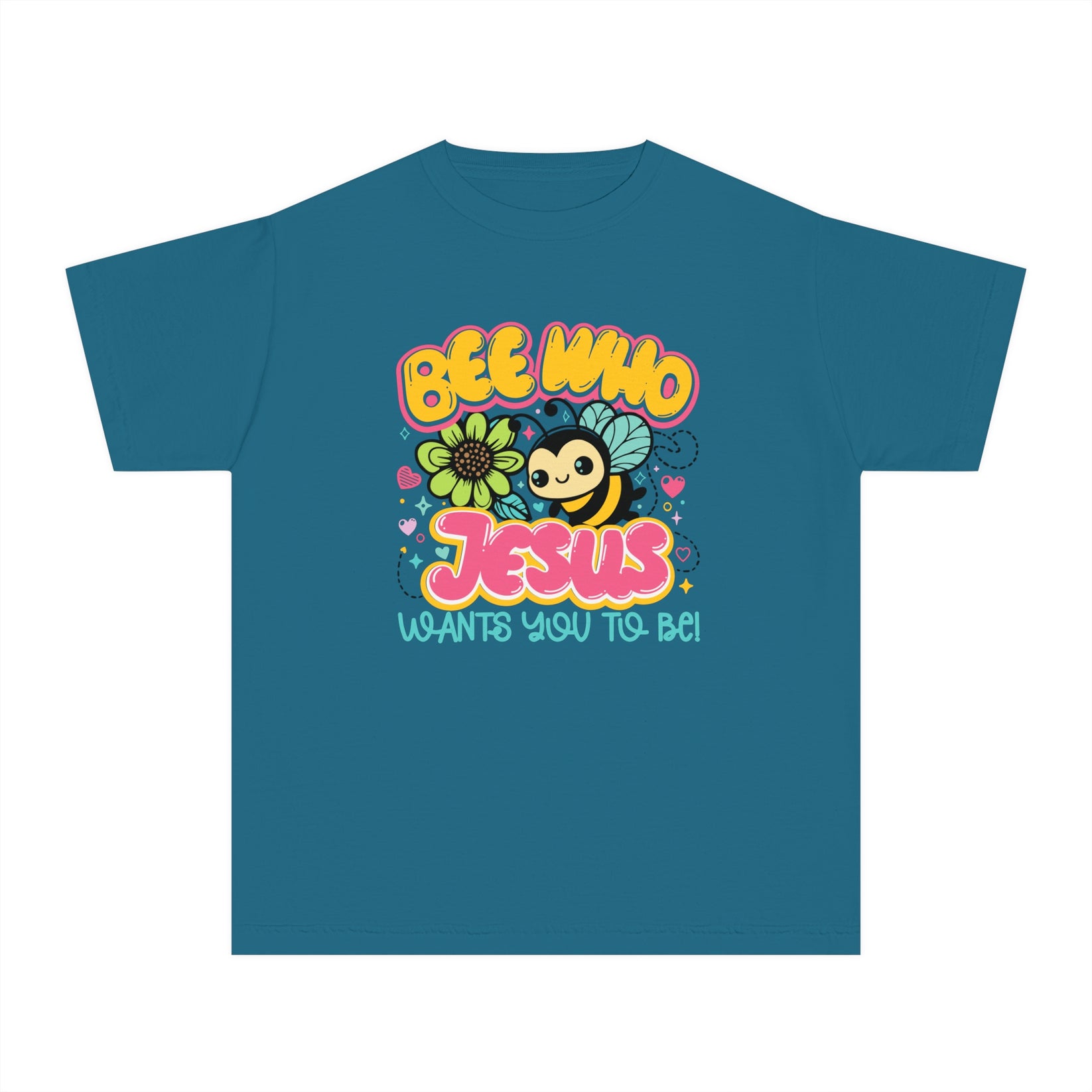 Bee Who Jesus Wants You to Be Comfort Colors Youth Christian Shirt ...